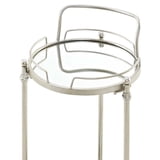 Round Silver Mirror Bar Cart - Walmart.com