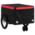 Black and Red Bike Trailer with 66.1 lb Weight Capacity - Perfect for ...
