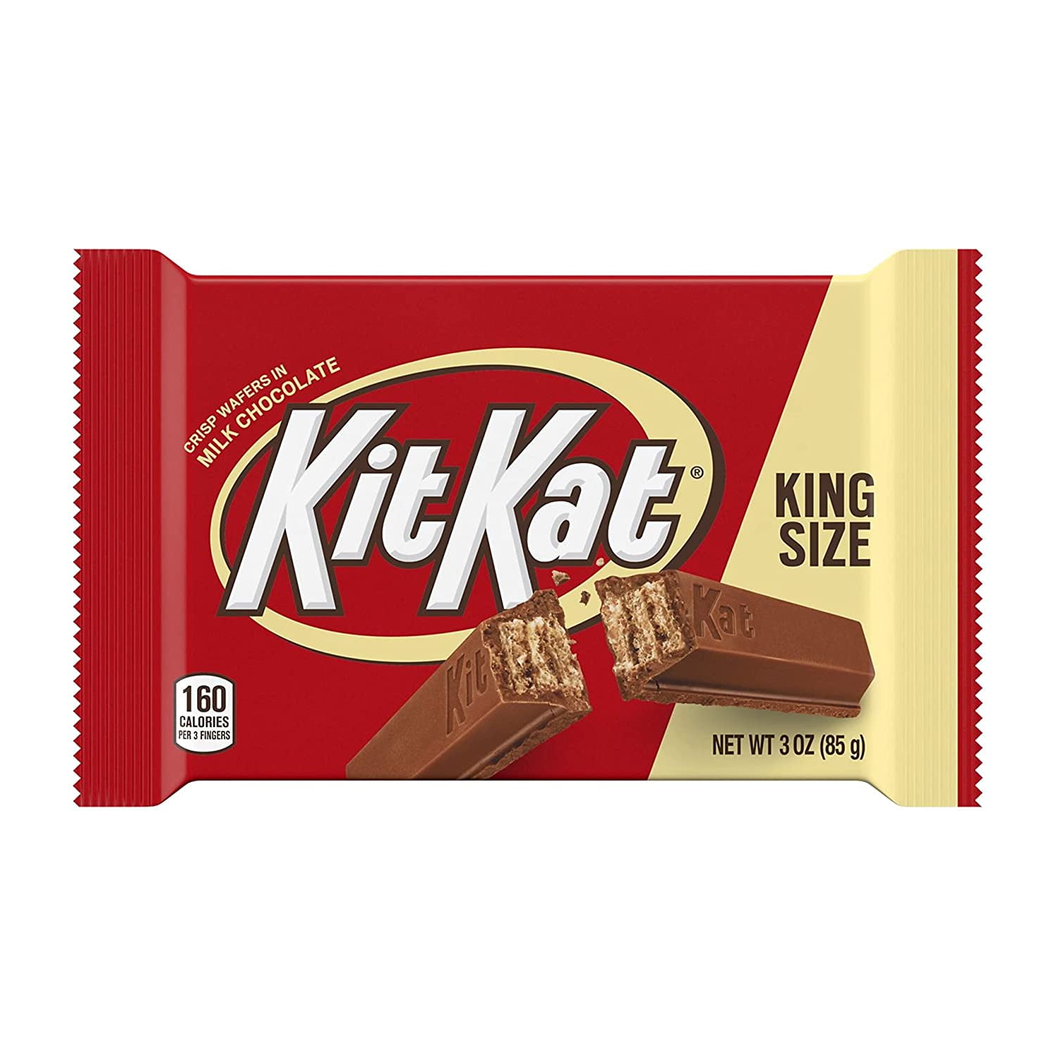 Hershey Kit Kat Milk Chocolate Wafer King Size 3 oz. Bar (Pack of 3 ...