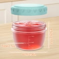 12 Pack 2.7oz (80ml) Mini Plastic Condiment Containers, 6 Gradient Blue ...