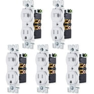 GE 6-AC Wall Tap with Resettable 15 Amp Circuit Breaker, White, 2pk ...