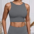 Built In Padded Top Racerback Vest Sports Bra Open Back Top Women ...
