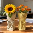 Artistic Book Shape Flower Holder Resin Floral Arrangement Vases Home ...