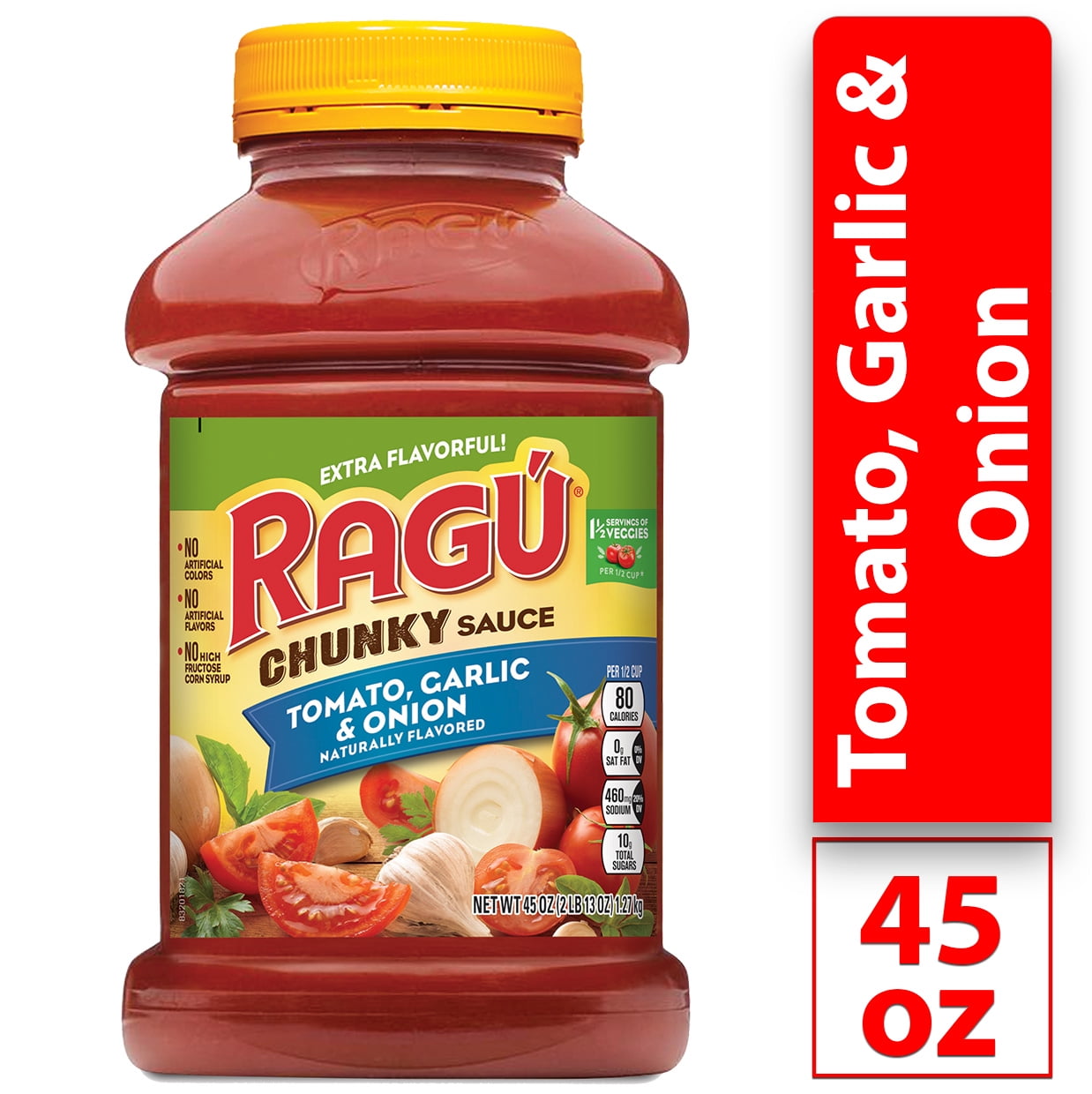 Ragu Chunky Tomato, Garlic & Onion Pasta Sauce - 45oz – BrickSeek