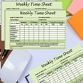 FENGHEMINGA Employee Weekly Time Sheets, 50 Sets - Walmart.com