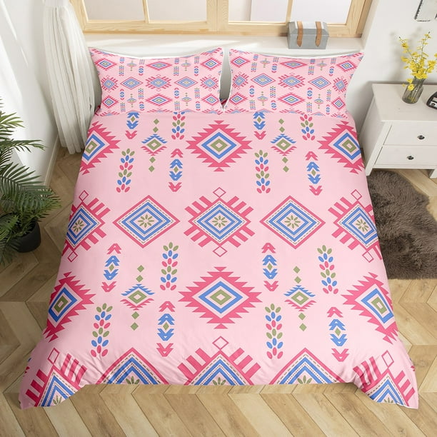 Aztec Duvet Cover King Geometric Bedding Set For Teens Young Southwest ...