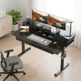 Tangkula 55-Inch electric Standing Desk with 4 Storage Drawers ...