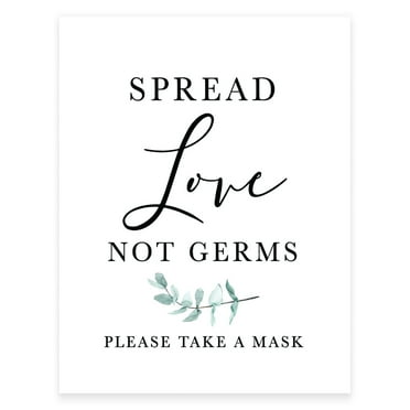 Koyal Wholesale Spread Love Not Germs Please Take A Mask, Formal Black ...