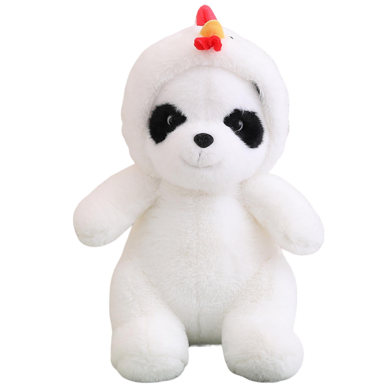 Cosplay Panda Plush Doll Removable Hat 3D Eyes Soft Kids Birthday Gifts ...
