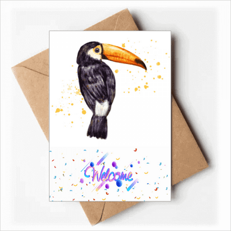 Ramphastos Toco Bird Tropical Welcome Back Greeting Cards Envelopes ...