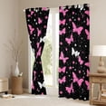 Castle Fairy Butterfly Black Out Curtains,Starry Sky Curtains Pack of 2 ...
