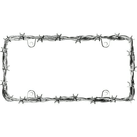 Bell Automotive 22-1-46144-8 Universal Barbed Wire Design License Plate ...