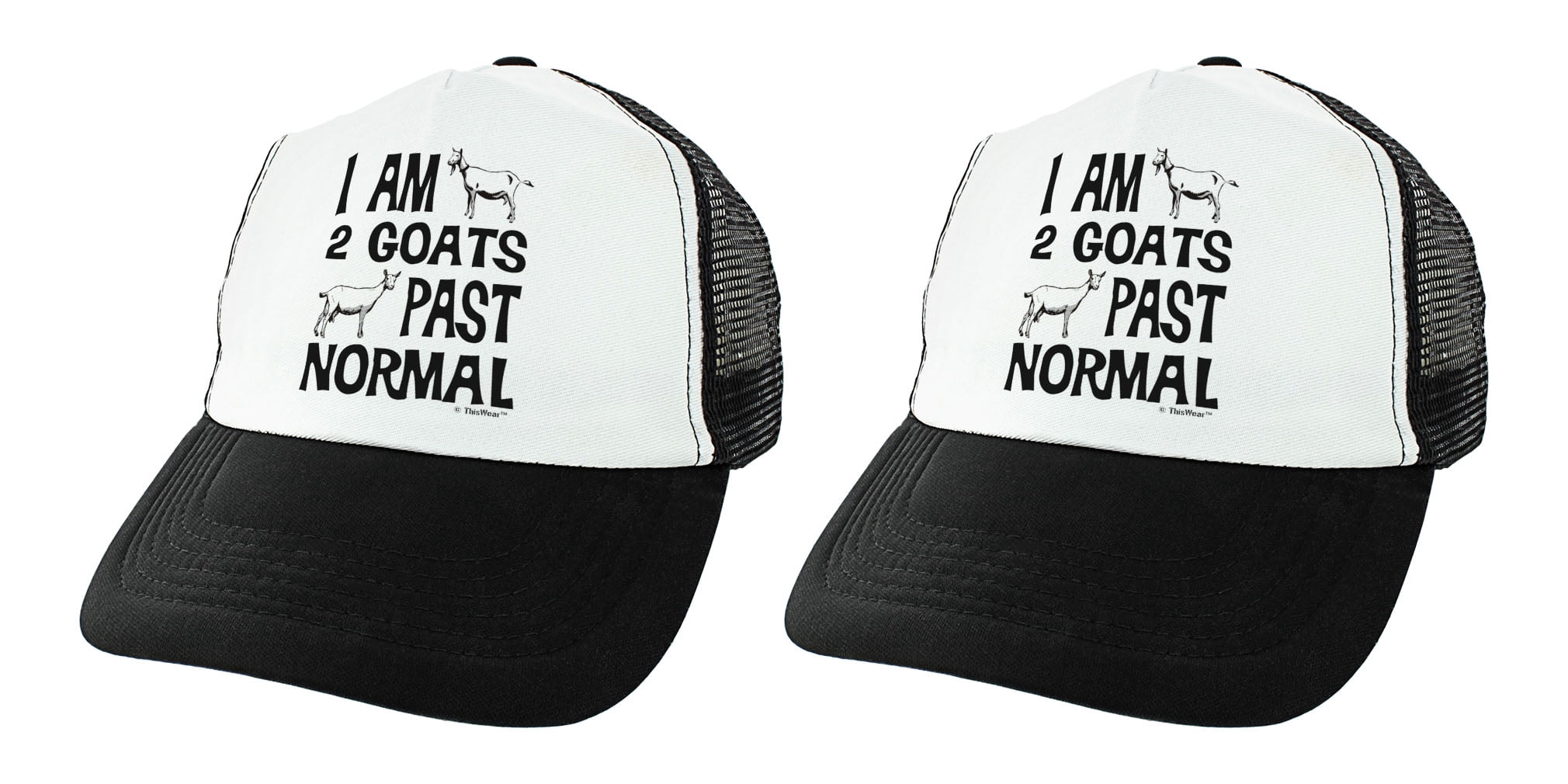 ThisWear Goat Gift Set I Am 2 Goats Past Normal Hat Goat Theme Gifts ...
