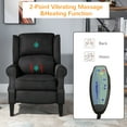 HOMCOM Heated Massage Power Recliner Sofa, Remote Control, Comfort ...