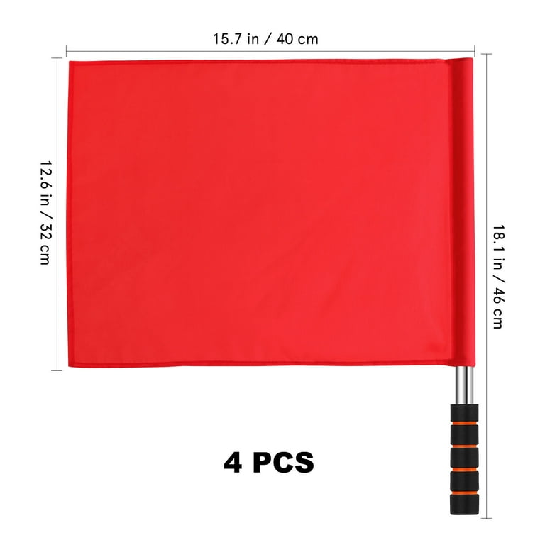 Football Penalty Flags WAXIAYUZ 2Pcs School Judge Flags Conducting ...