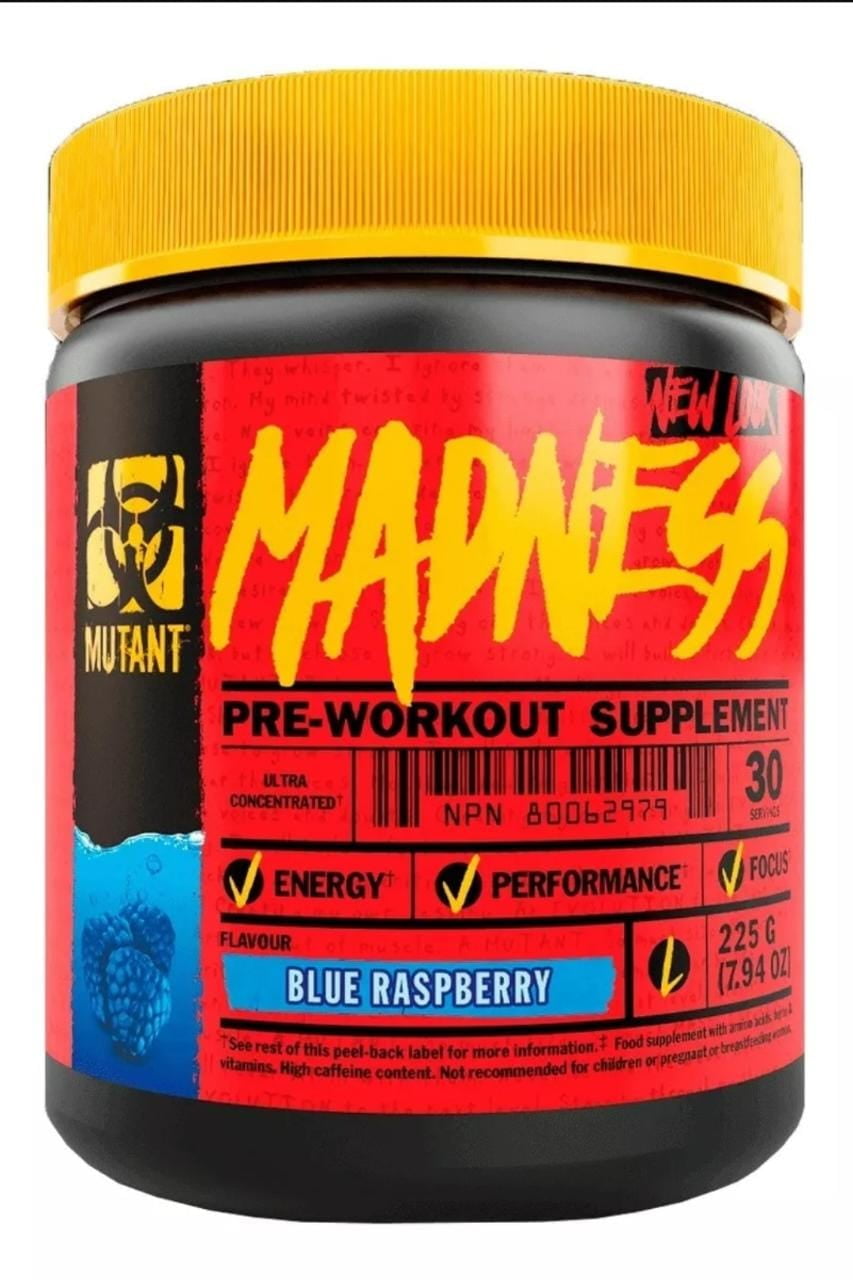 MUTANT MADNESS PRE WORKOUT (30 SERV) BLUE MUTANT MUTANT MADNESS PRE ...