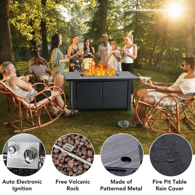 Click here for Tropow 57 Fire Pit Table  50000btu Outdoor Gas Fir... prices