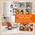 3D Beaded DIY Craft Kit, 4-Piece Handmade Beading Set for Adults ...