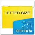 81606EE Recycled Hanging Folders, Letter Size, Yellow, 1/5 Cut, 25/BX ...