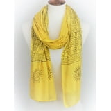 OM Mantra Prayer Shawl - Large Yellow - Walmart.com