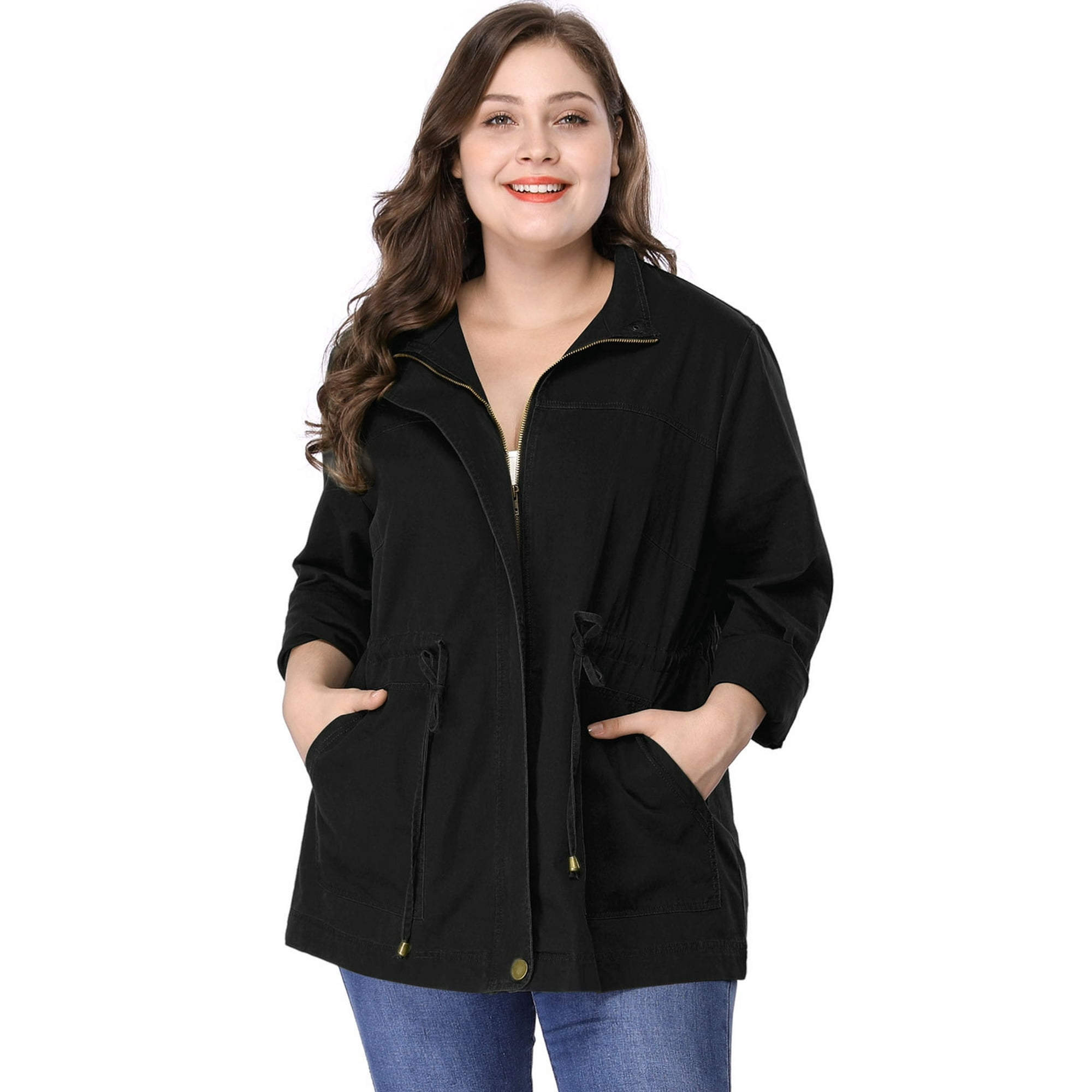 Click here for Grace & Grandeur Womens Plus Size Long Sleeve Draw... prices