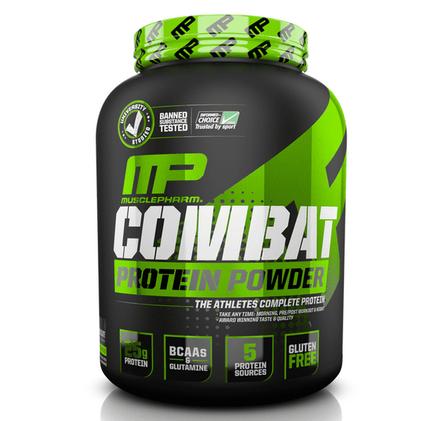 MusclePharm Combat Protein Powder, Chocolate Milk, 25g Protein, 4lb ...