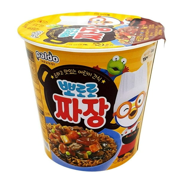 Paldo Pororo Instant Jajang Cup Noolde Ramen (6Pcs) - Walmart.com ...
