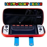 Funlab Switch Carrying Case, Red, Holds 10 Game Cartridges, Fits Nintendo Switch and OLED Models ...