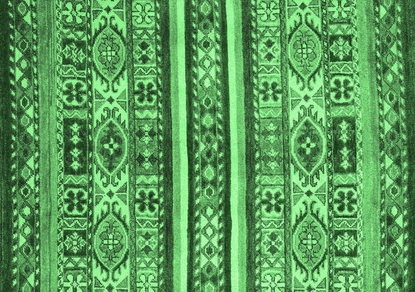 Ahgly Company Indoor Rectangle Abstract Emerald Green Modern Area Rugs ...