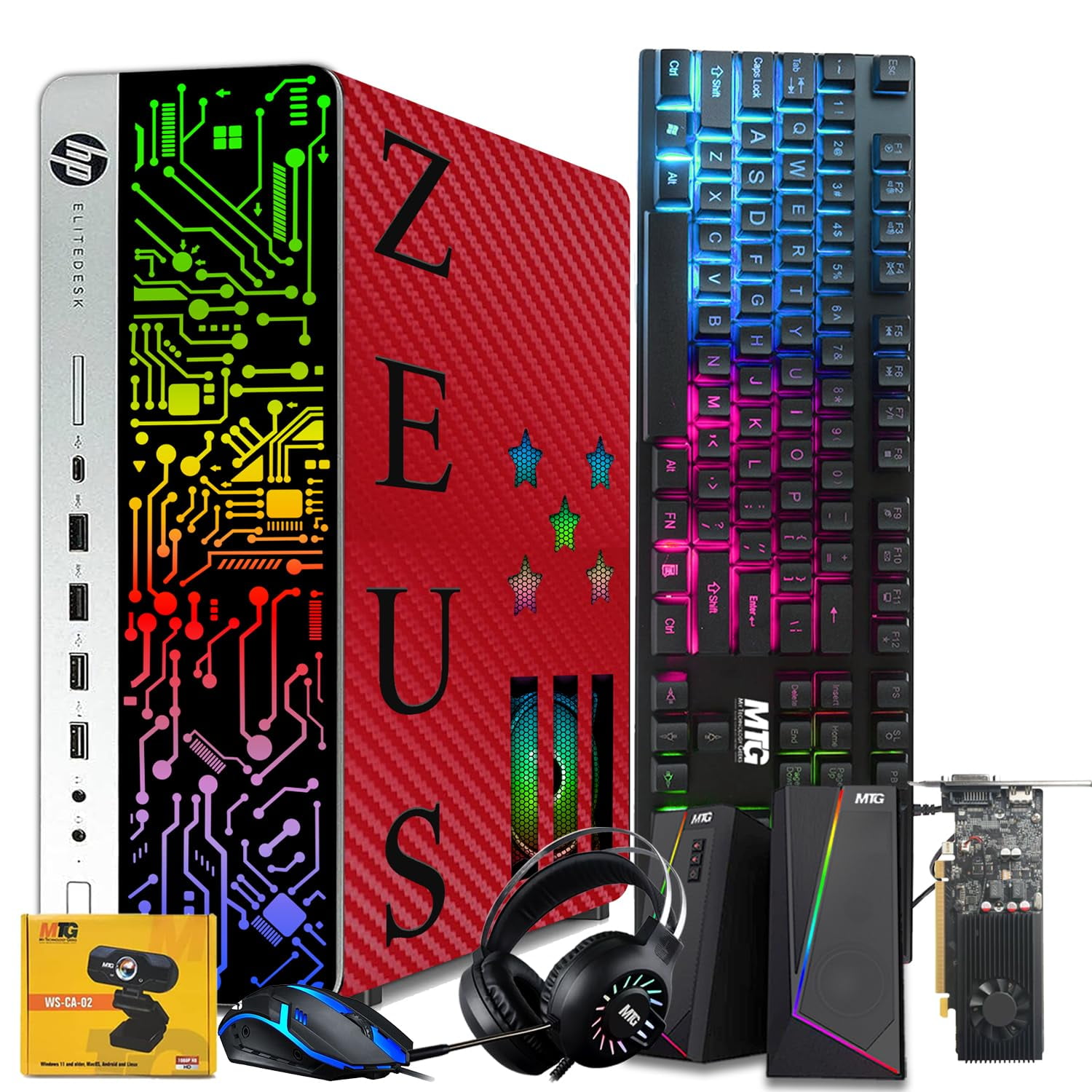 Restored HP G3 Gaming Desktop PC,Intel Core i7 6th Gen,GT 1030 2GB DDR5 ...