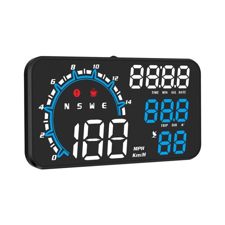 Wweixi ABS Car Head Up Display 5V Replacement Digital Overspeed Alarms ...