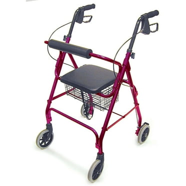 DMI Ultra Lightweight Rollator, Titanium, Aluminum, Adjustable ...