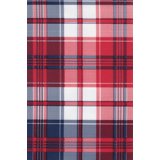 Patriotic Plaid PEVA Vinyl Tablecloth 4th of July Flannel Backed (52 x ...