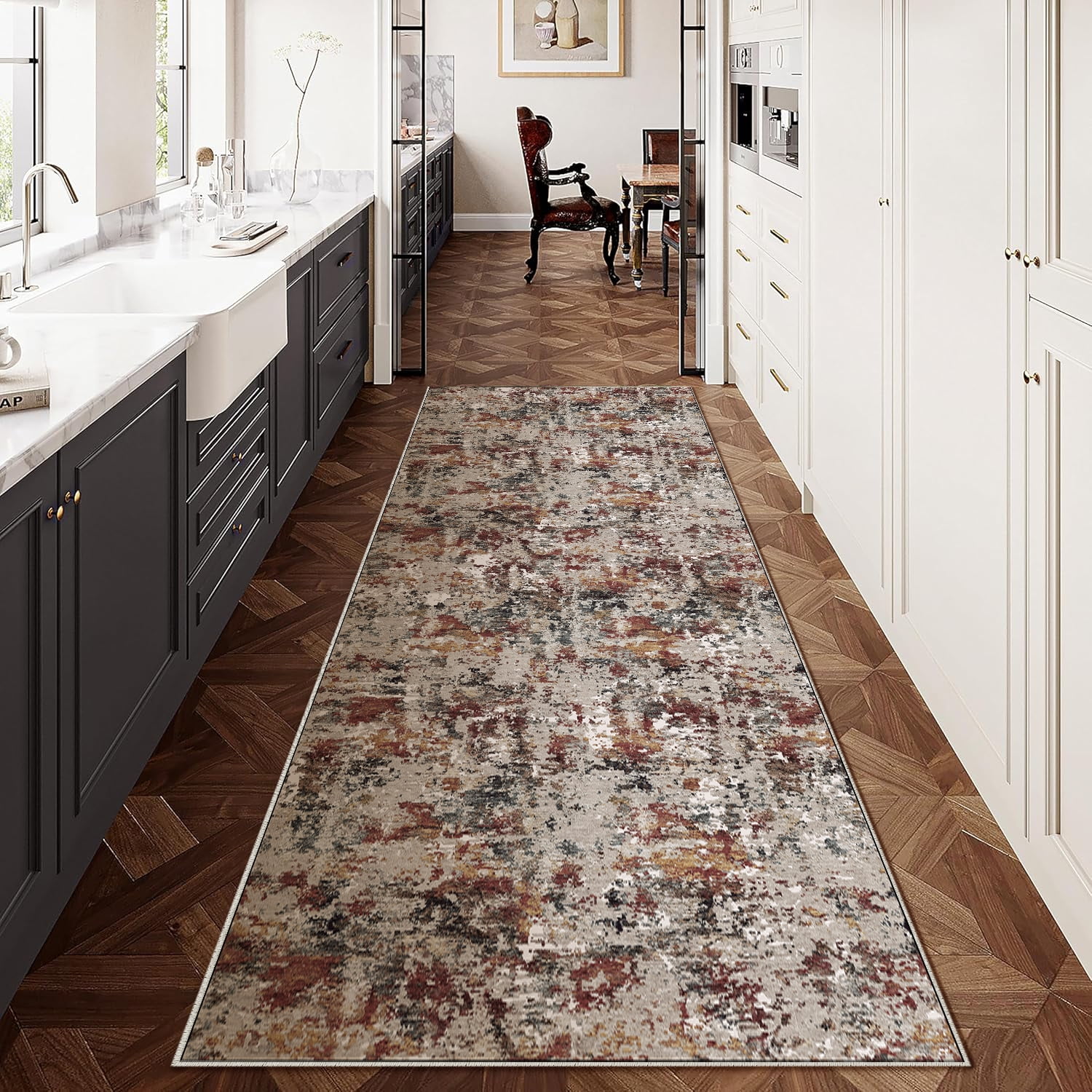 Click here for Berthmeer 2x8 Washable Abstract Runner Rugs For Ha... prices