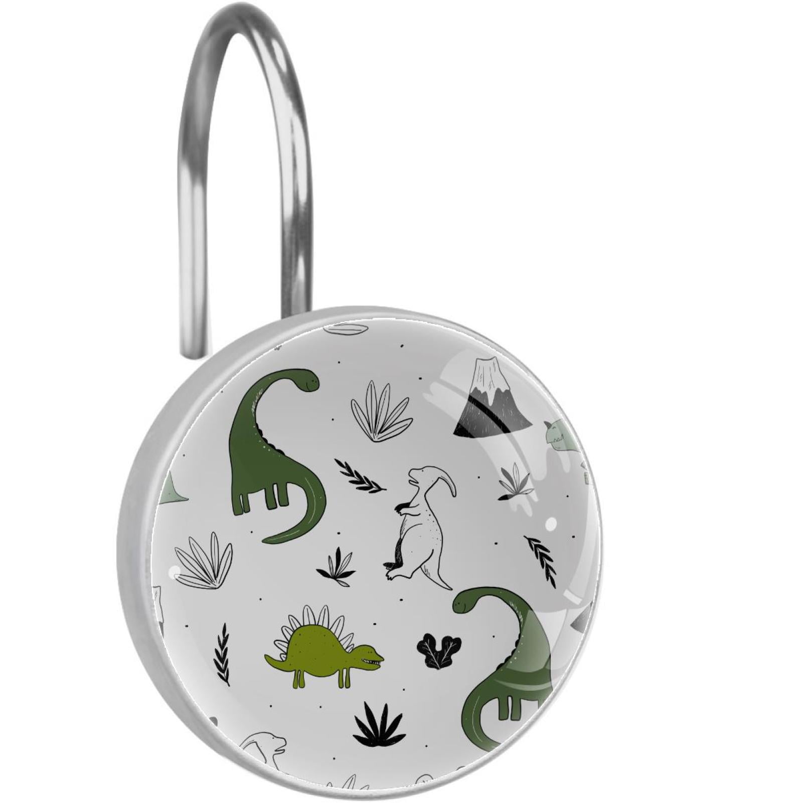 Dinosaur Shower Curtain Hooks（Set of 12）for Home Hotel Shower Rods ...