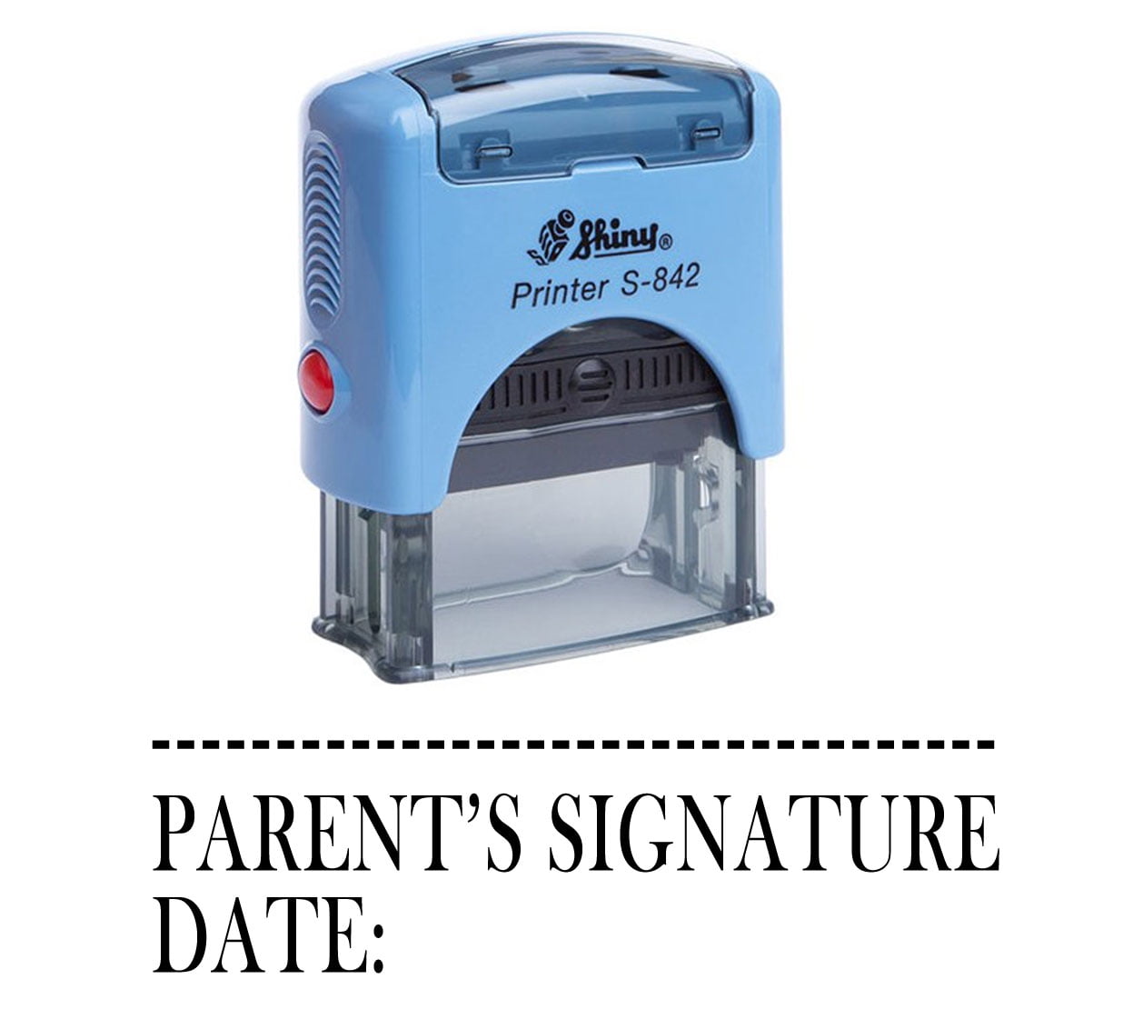 PARENT'S SIGNATURE DATE Shiny Self Inking Rubber Stamp Office ...