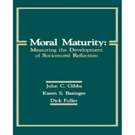 Moral Maturity: Measuring the Development of Sociomoral Reflection ...