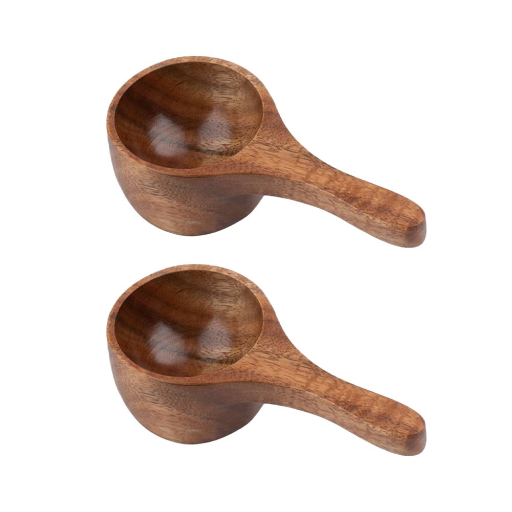 Cuchara de café de madera rústica y elegante resistente: ¡cuchara ...