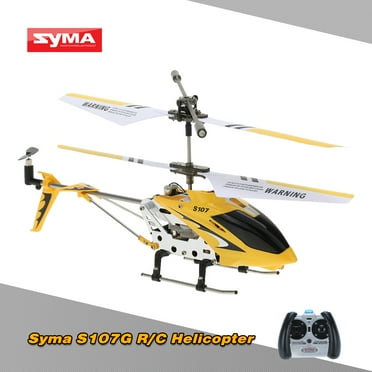 Syma S107G 3 Channel RC Helicopter with Gyro, Yellow - Walmart.com