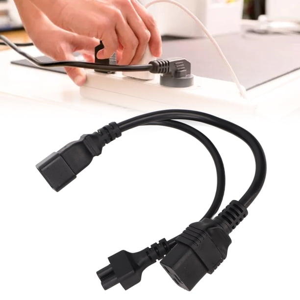 IEC320 C20 Male To C5 C19 Female Cable, 1.05ft PVC Housing IEC320 Y ...