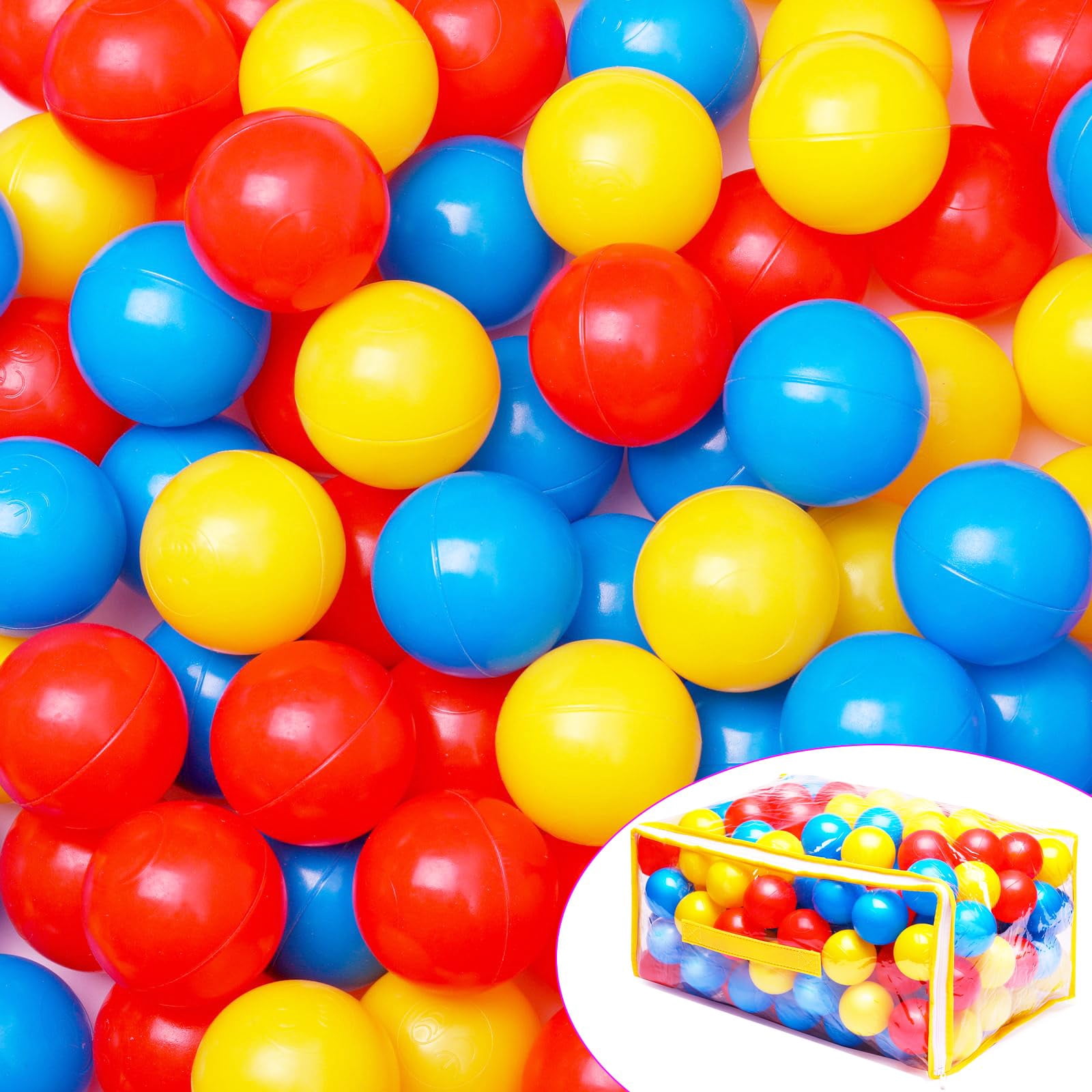 Ball Pit Balls Vanland para bebés y niños pequeños con bolsa de ...
