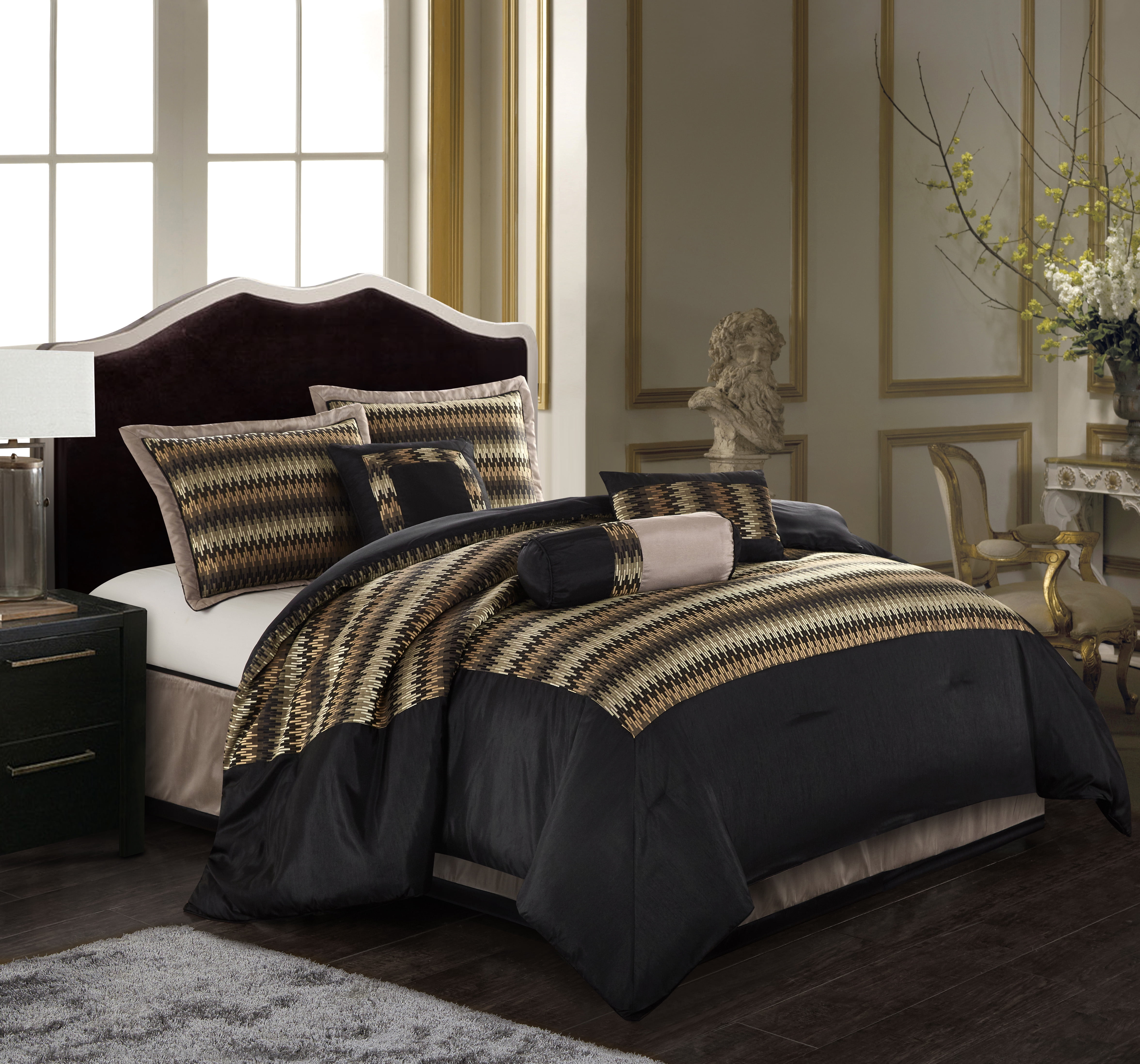 Nanshing Prescott 7-Piece Comforter Set - Walmart.com