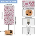 Touch Control Table Lamp with LED Bulb Bedside Lamp for Bedroom Living ...