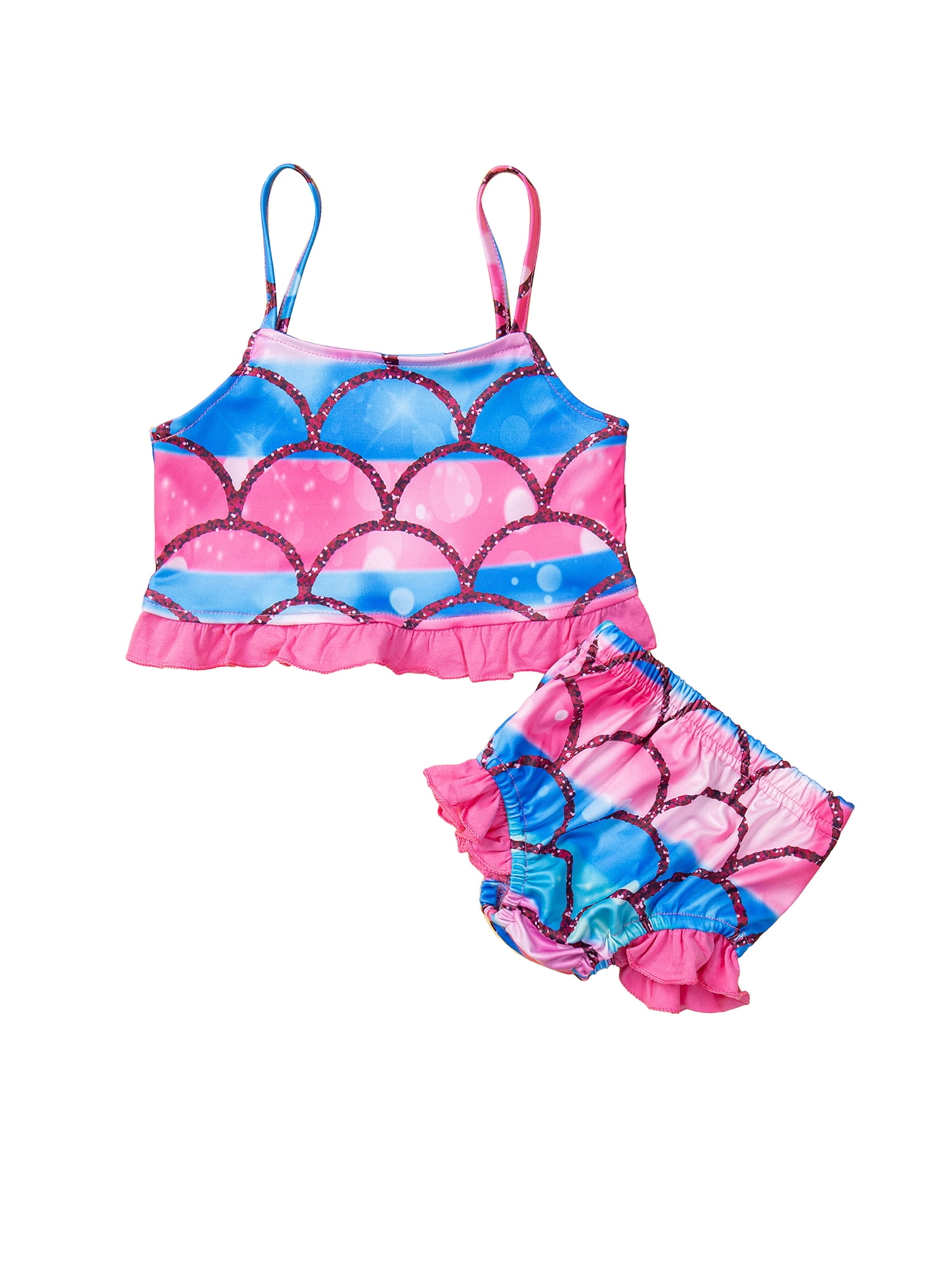 Kids Girl Mermaid Bikini Tankini Set Swimwear Swimsuit Swimming Bathing ...