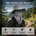 3-in-1 Breathable Fisherman Hat, 360° UV Protection Outdoor Fisherman's ...