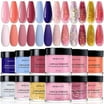 Morovan 12 Colors Acrylic Powder Set Pure Glitter Professional Polymer ...