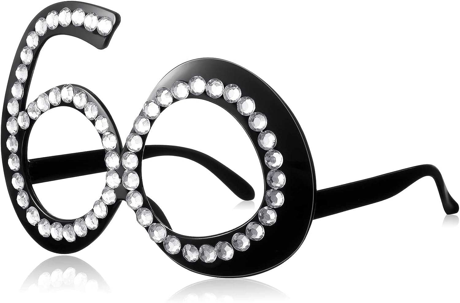 LINLIN Birthday Glasses, Novelty Birthday Eyeglasses, Number Crystal ...