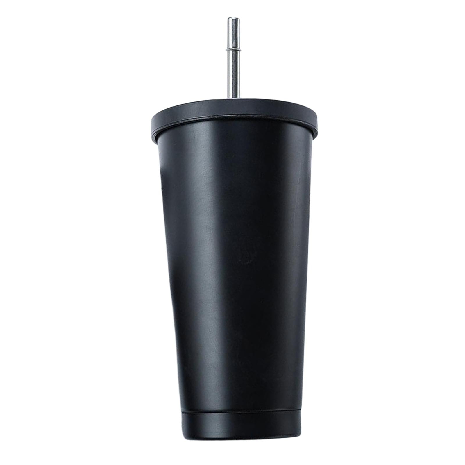 500ml 17oz Stainless Steel Tumbler With Straw And Lid, Vacuum Insulated ...
