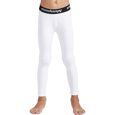 BoysGirls Thermal Pants Baselayer Leggings Warm Tights Fleece-Lined ...