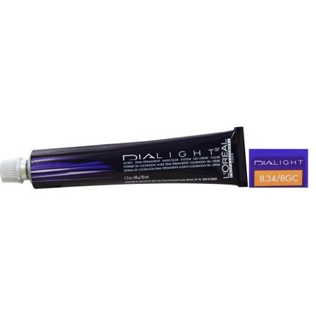 Dialight Acidic Demi-permanent Haircolor System Gel-creame Color 8.34 ...